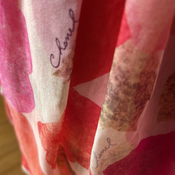 CHANEL | Dresses | Authentic Chanel Summer Breezy Paper Thin Silk ...